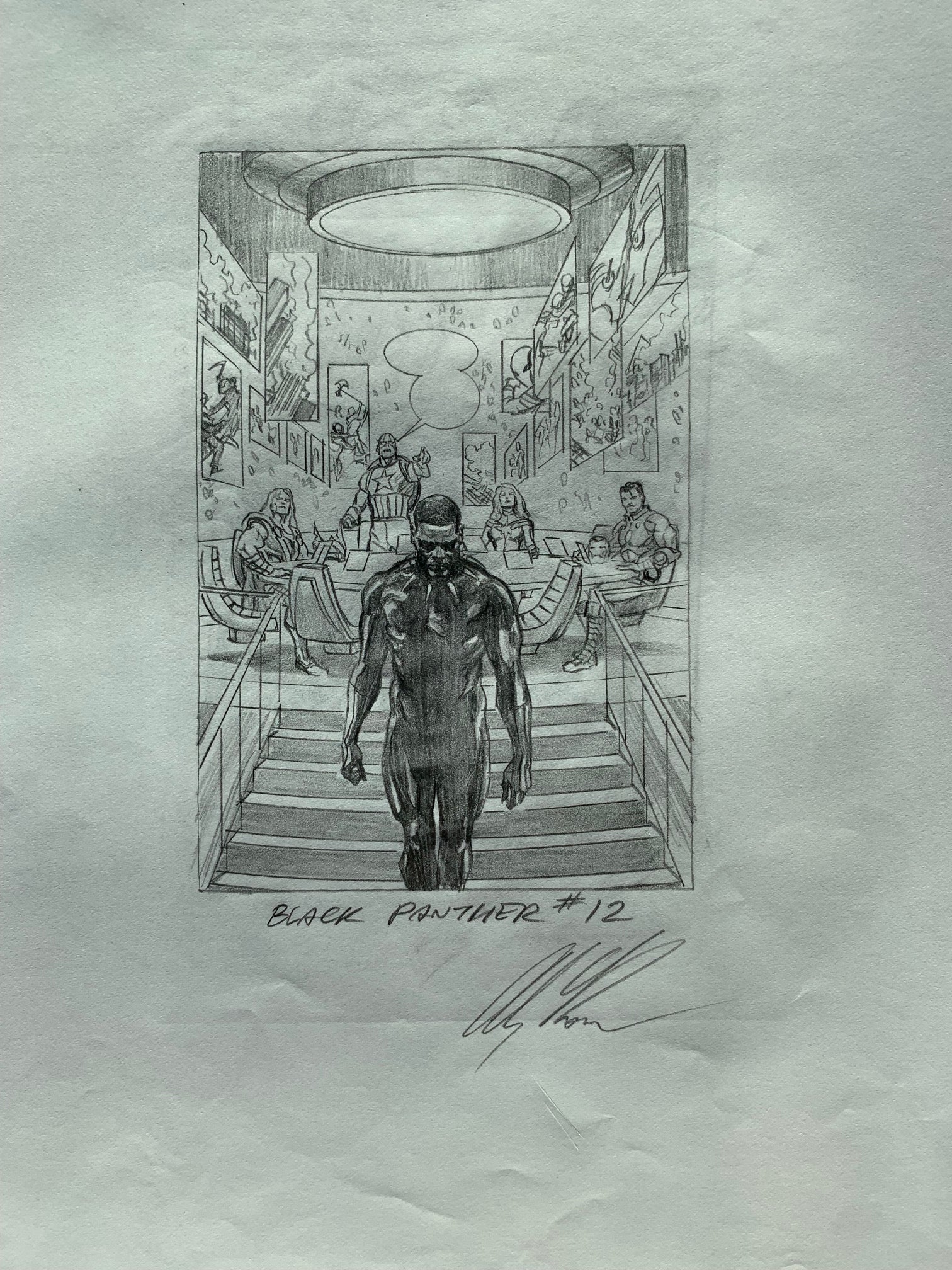 Black Panther #12 Sketch – Alex Ross Art