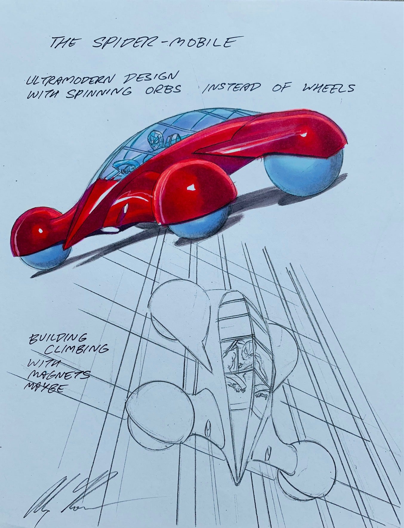 Original Alex Ross Spider-Man redesign concepts 1 – Alex Ross Art