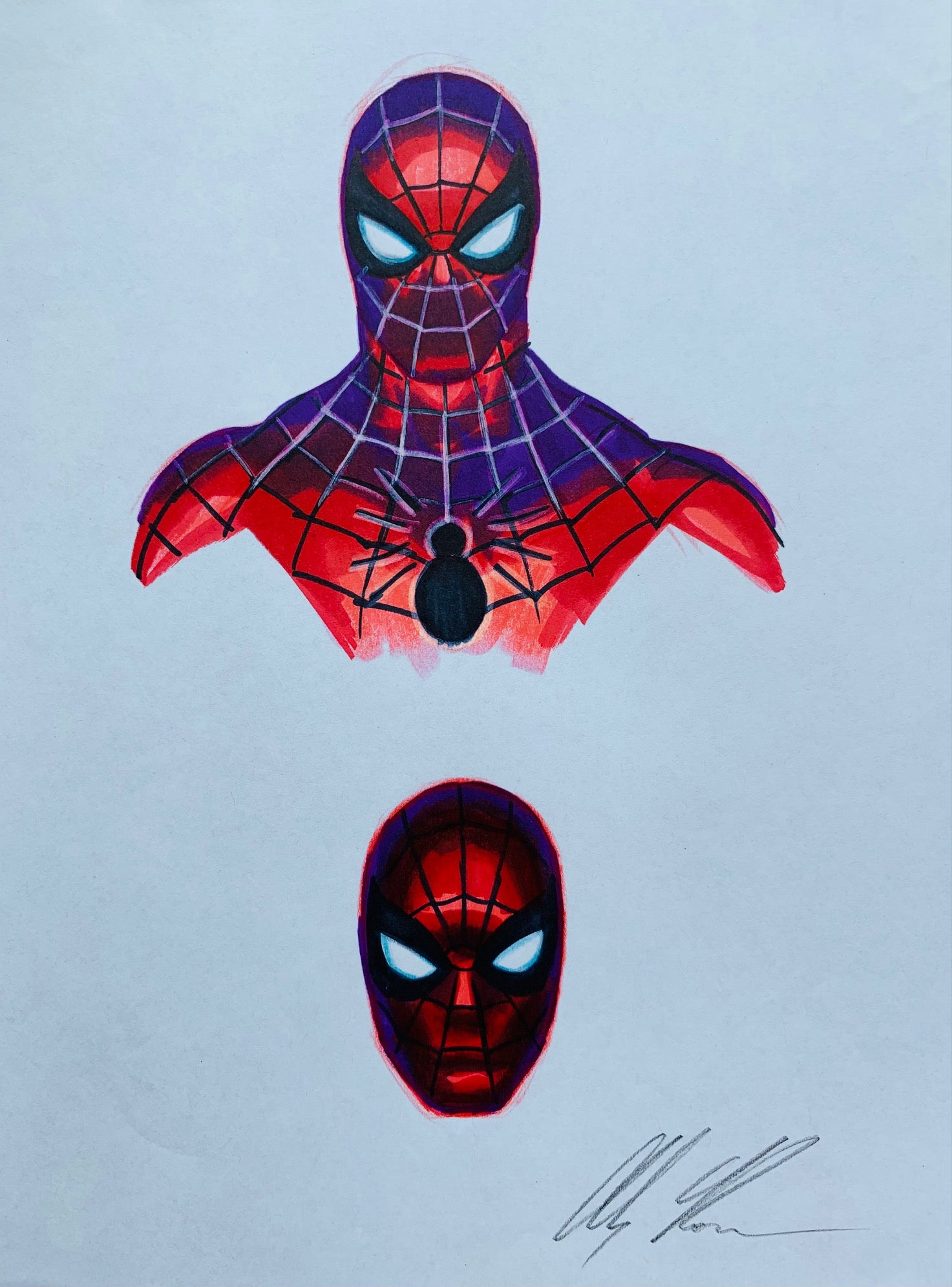 Original Alex Ross Spider-Man redesign concepts 7 – Alex Ross Art