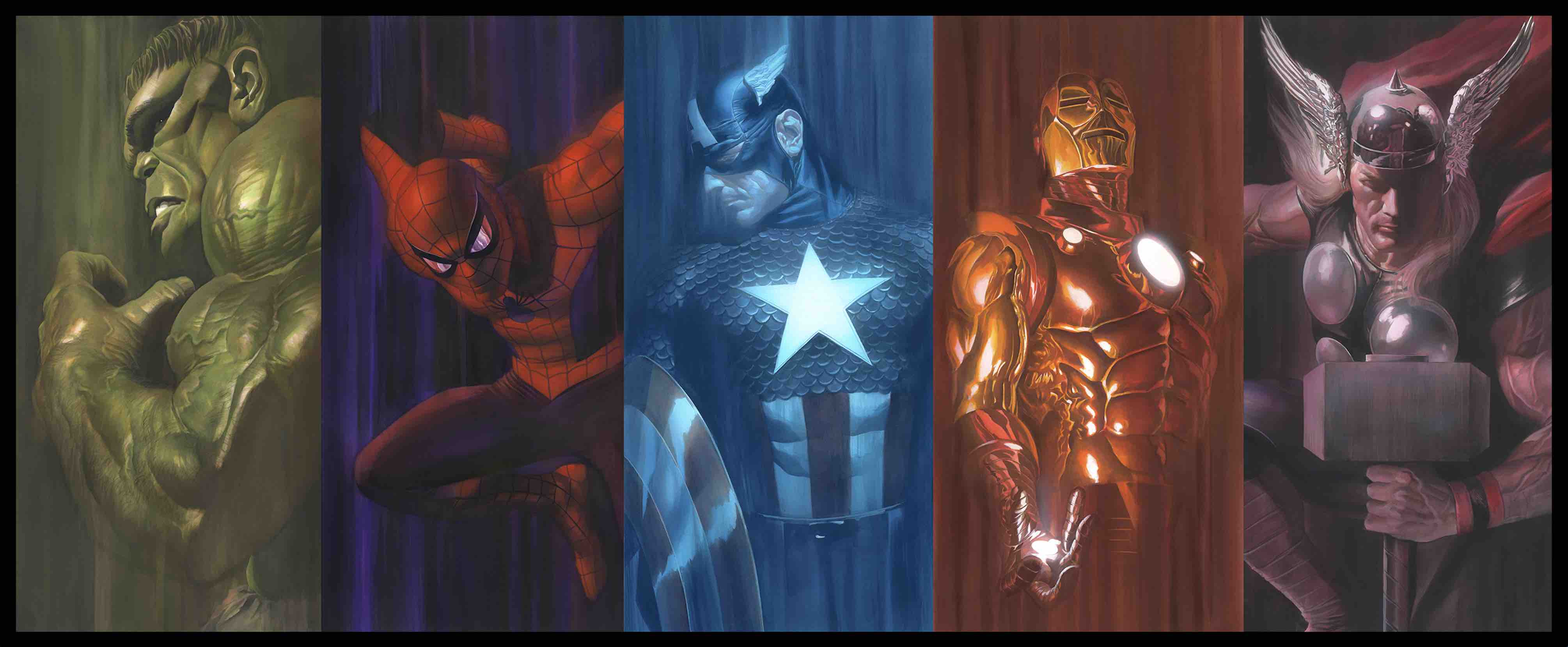 Marvel SHADOWS Set of 5 – Alex Ross Art