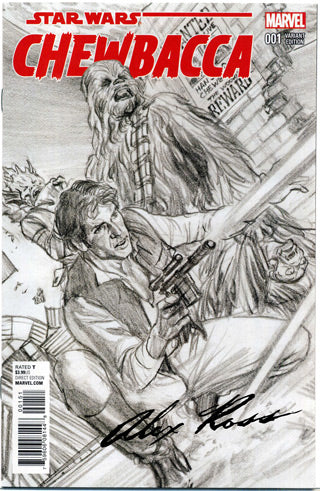 Star Wars Chewbacca #1 Sketch Variant – Alex Ross Art