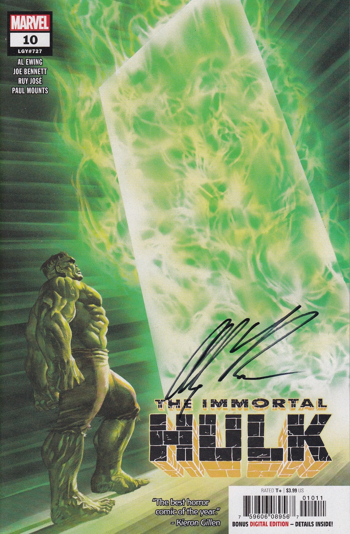 Immortal Hulk #10 – Alex Ross Art
